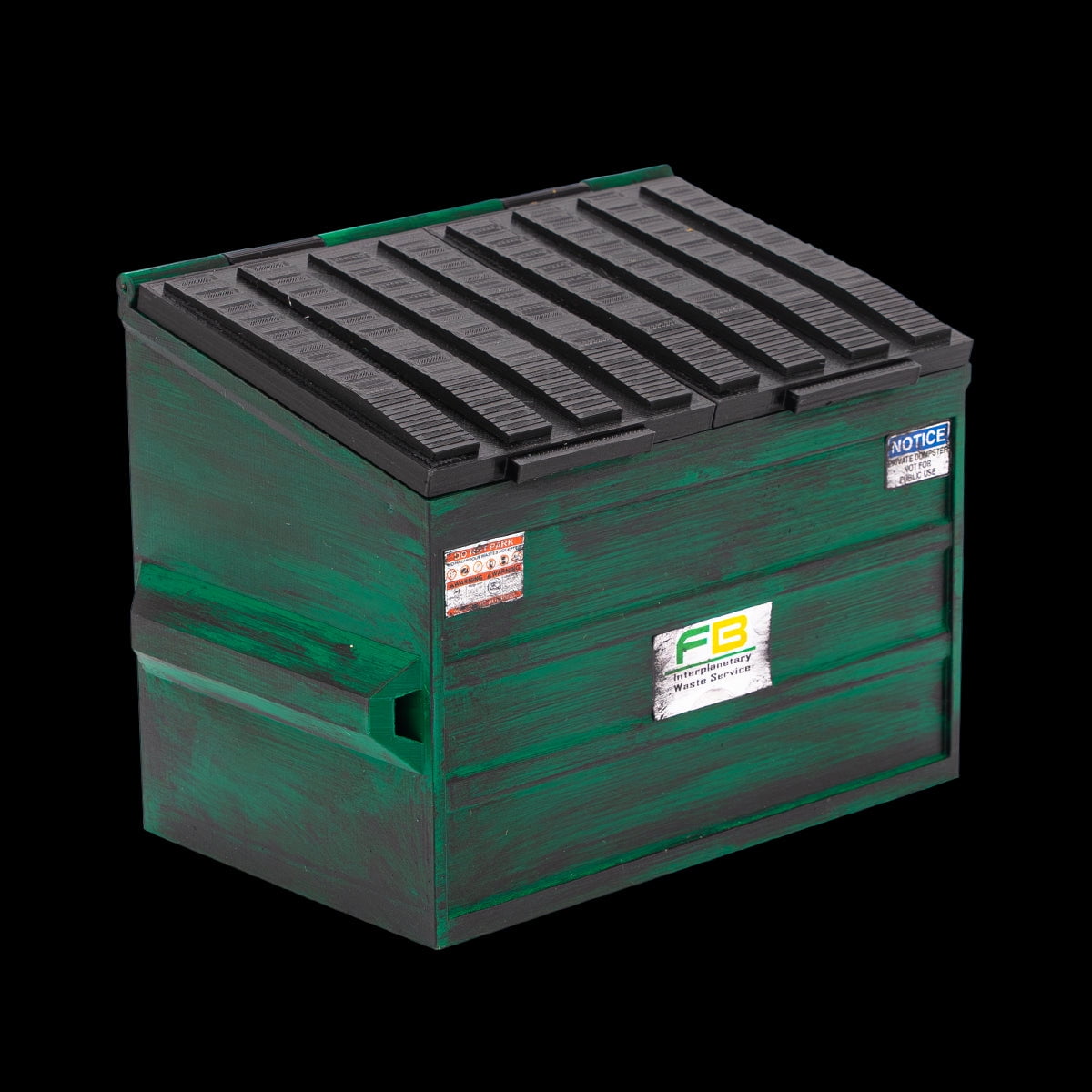 FutureBoundPrints Fingerboard Ramp - The Dumpster - Walmart.com