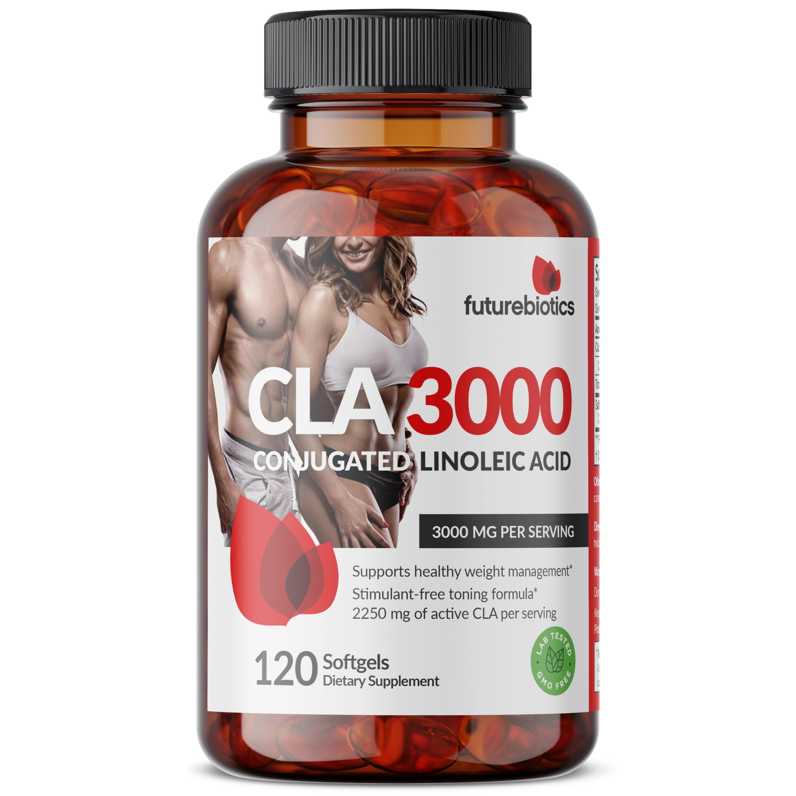 Futurebiotics CLA 3000 Extra High Potency - Non-Stimulating Conjugated ...