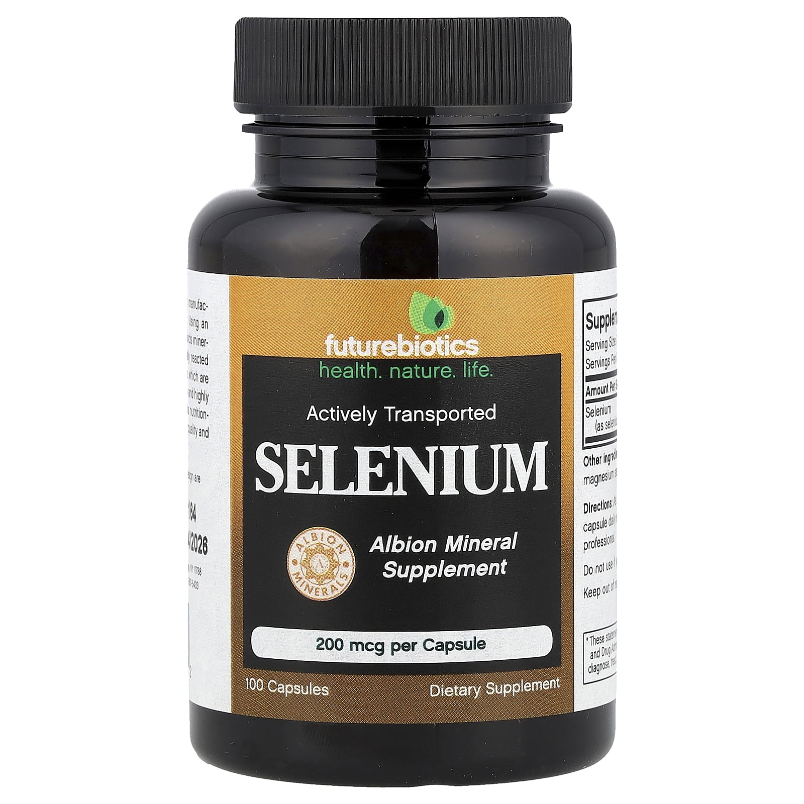 Futurebiotics Selenium 200mcg-Albion Chelation 100 Capsule - Walmart.com
