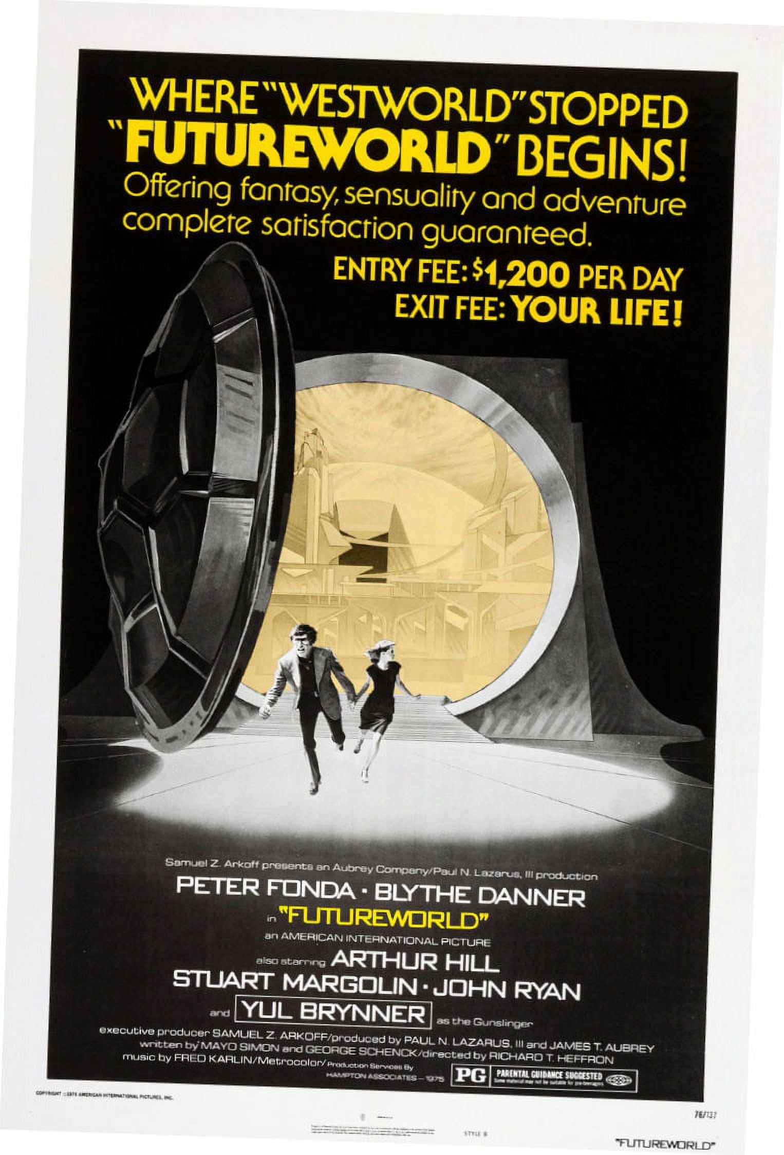 Futureworld Movie Poster 16x24 Unframed, Age: Adults Western Graphic ...