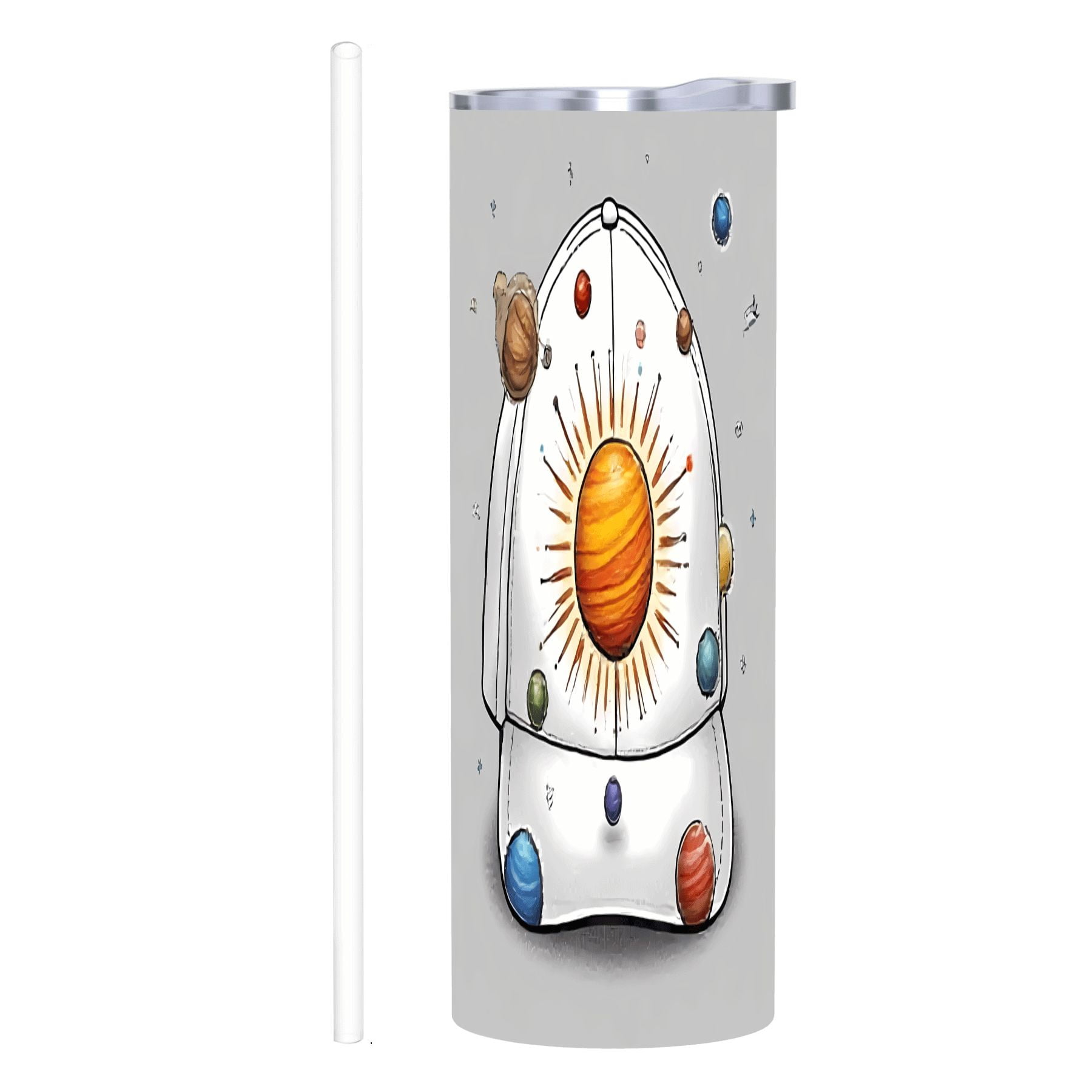 Futuristic 20 oz Stainless Steel Insulated Tumbler - Solar System ...
