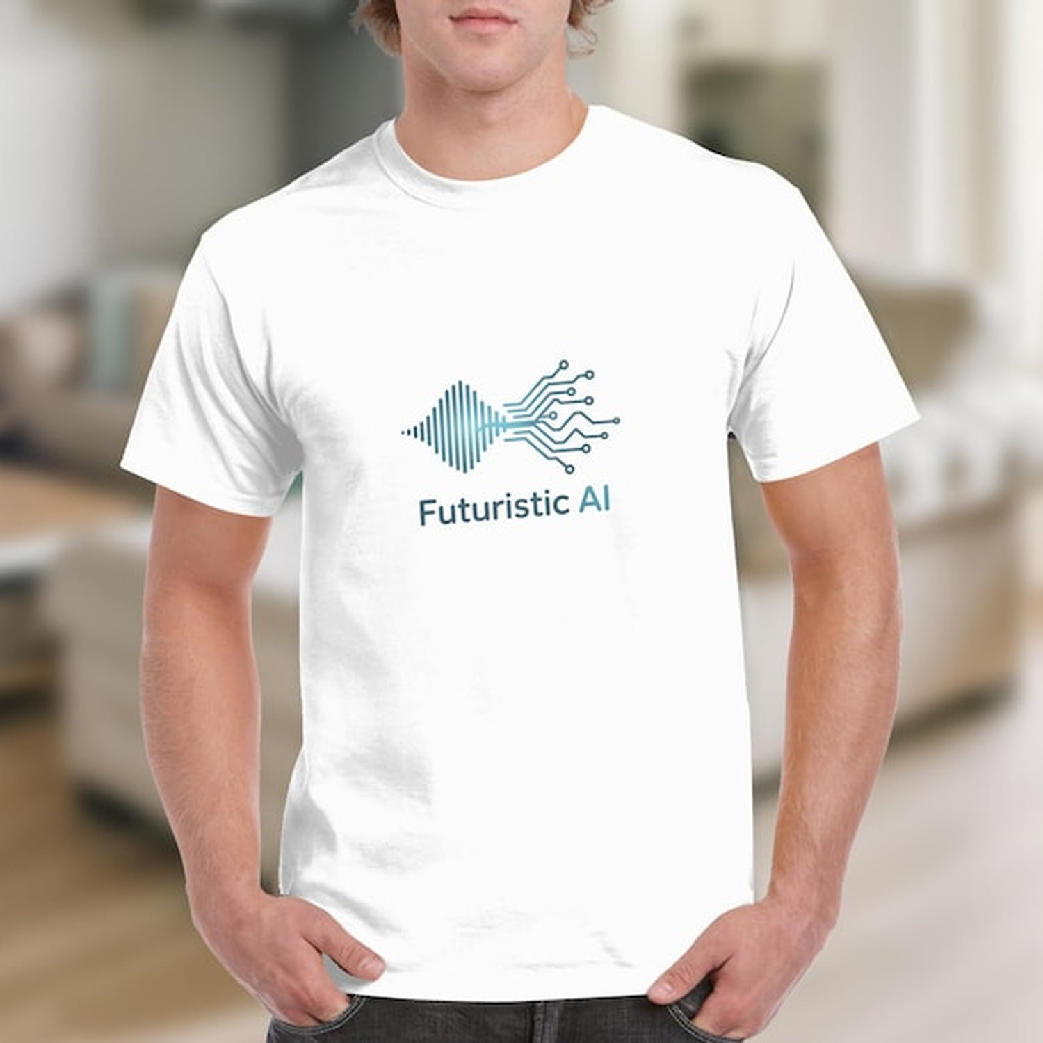 Futuristic AI T-S1Hirt, Tech Circuit B1Oard Design - Walmart.com