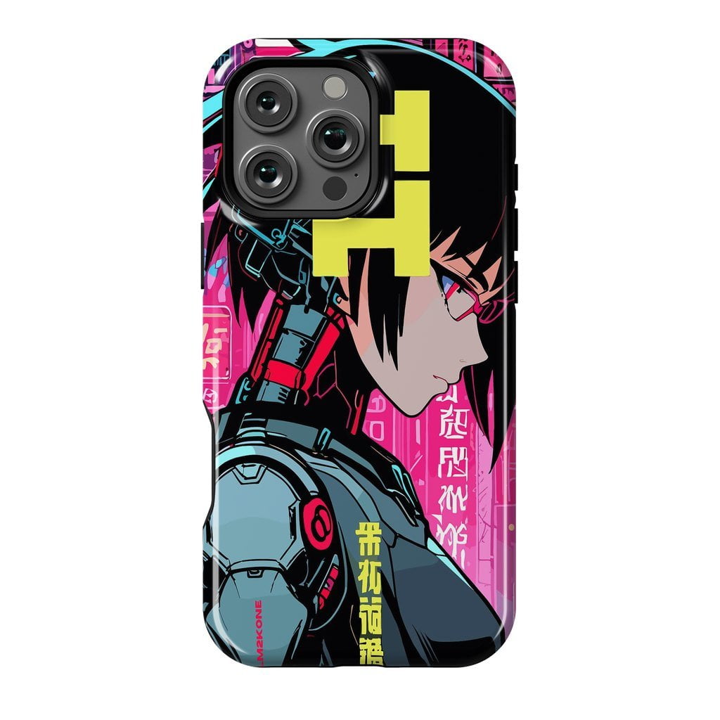 Futuristic Cyberpunk Cyborg Kickstand Case for 11 12 13 14 15 16 Pro ...