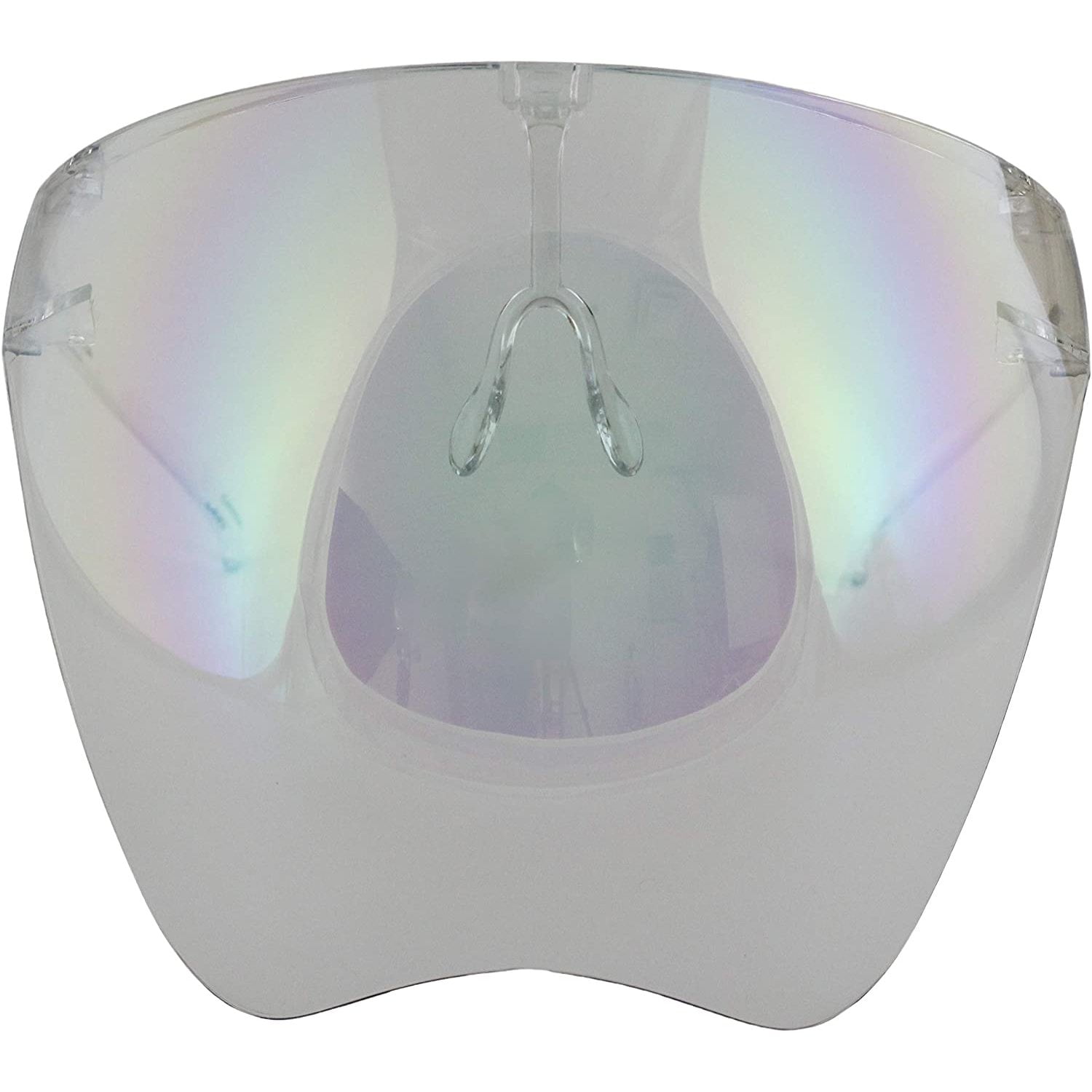 Futuristic Face Shield Mirrored Visor Sunglasses - Walmart.com