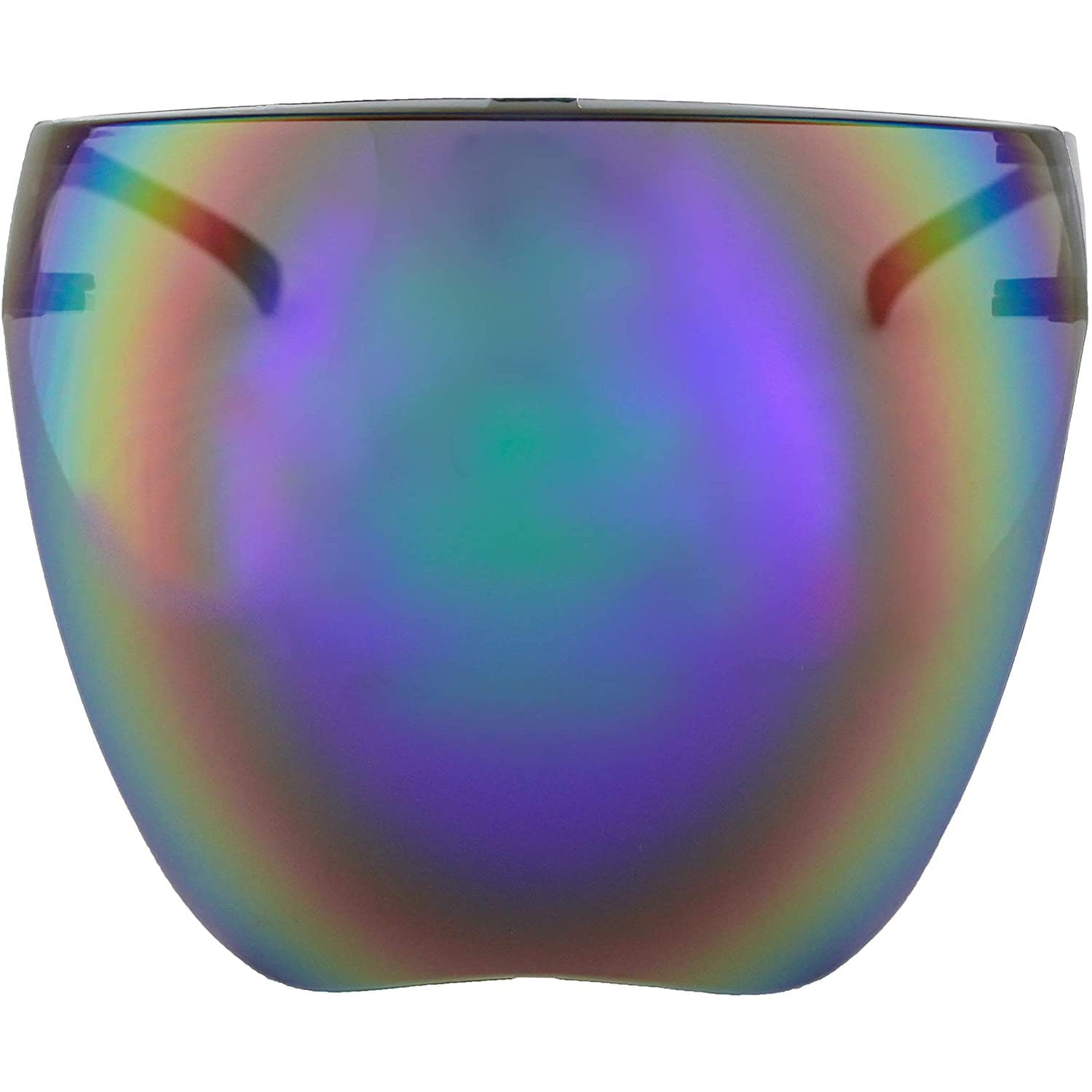 Futuristic Face Shield Mirrored Visor Sunglasses - Walmart.com
