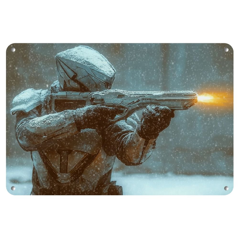 Futuristic for Galaxy Bow & Arrow Warrior Iron Wall Art - Vintage Style ...
