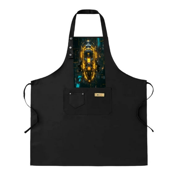 Futuristic Glow Design Adjustable Bib Apron 2-Pack with Pockets ...