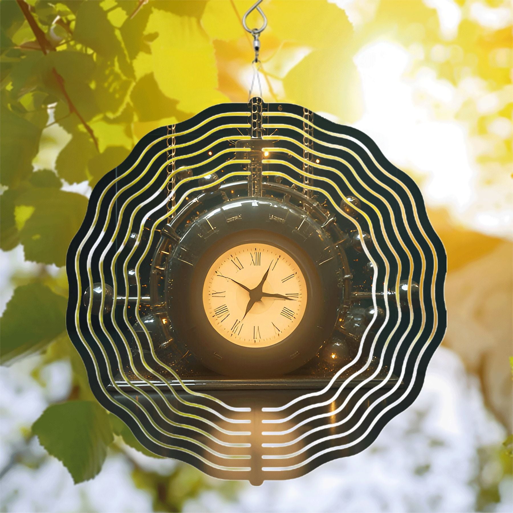 Futuristic Metal Hanging Wind Spinners & Chimes for Yard & Garden ...