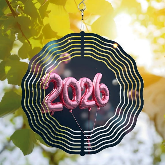 Futuristic Metal Hanging Wind Spinners with Concentric Wave Patterns ...