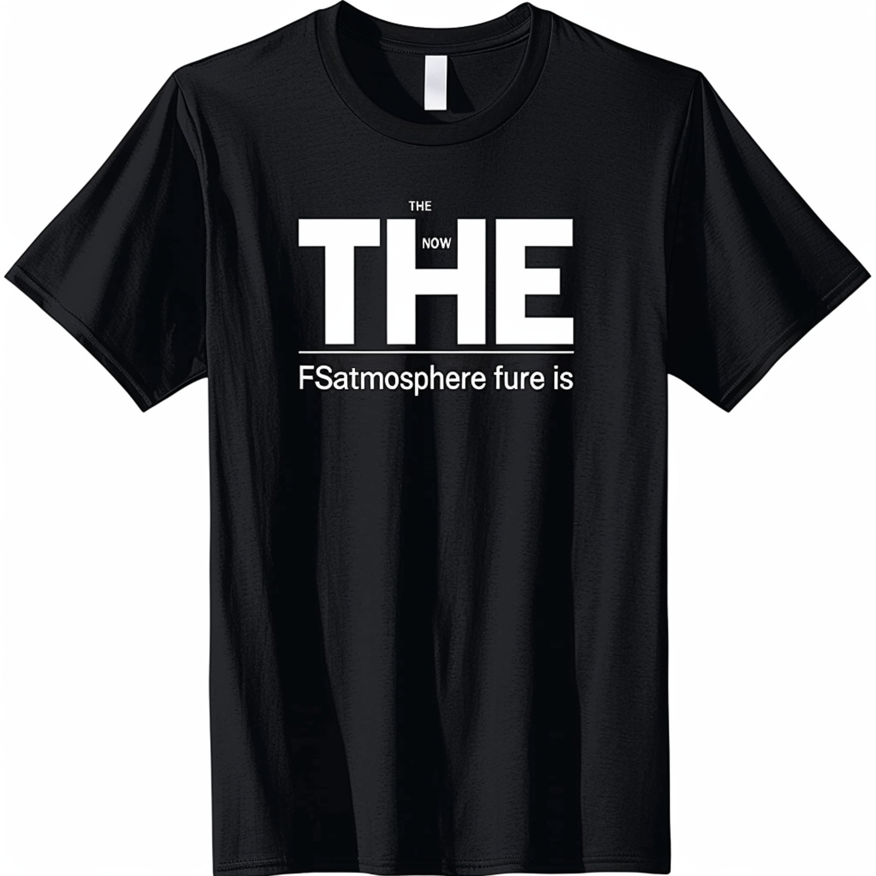 Futuristic Minimalist Black T Shirt THE FSatmosphere Future Is Now ...