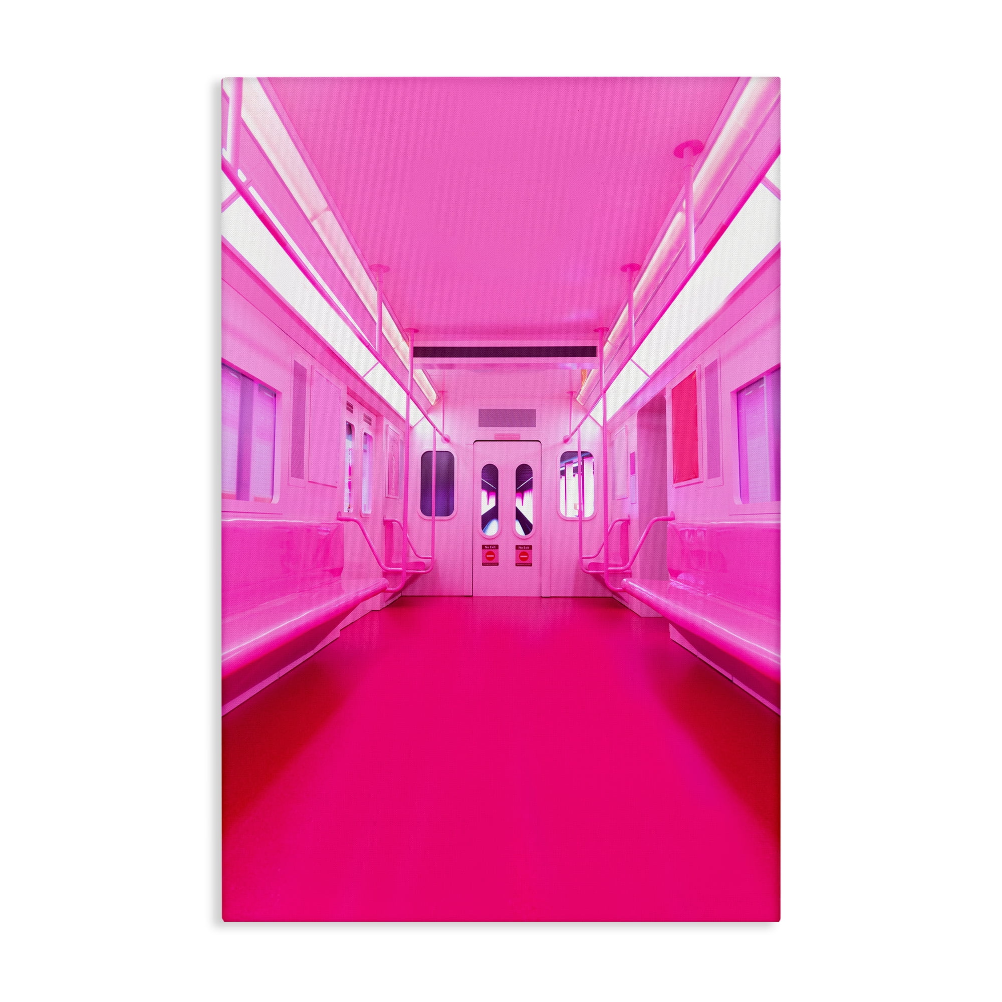 Futuristic Pink Tone Subway Canvas Wall Art, design by LISH Creative ...