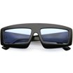Extreme Thin Small Rectangle Sunglasses Neutral Colored Lens 49mm ...