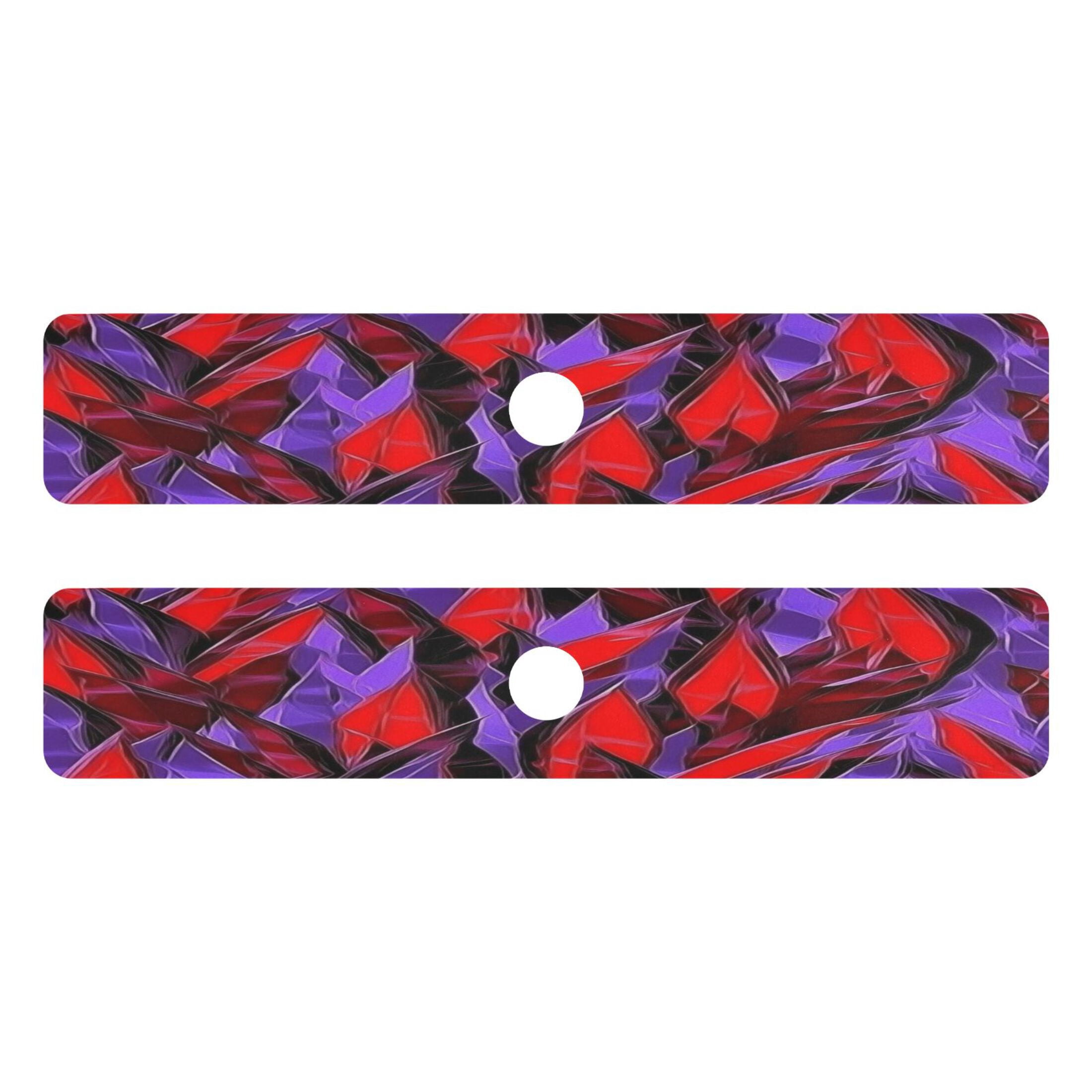 Futuristic Red and Purple Pattern Extra Long Silicone Algae Sink Mat ...