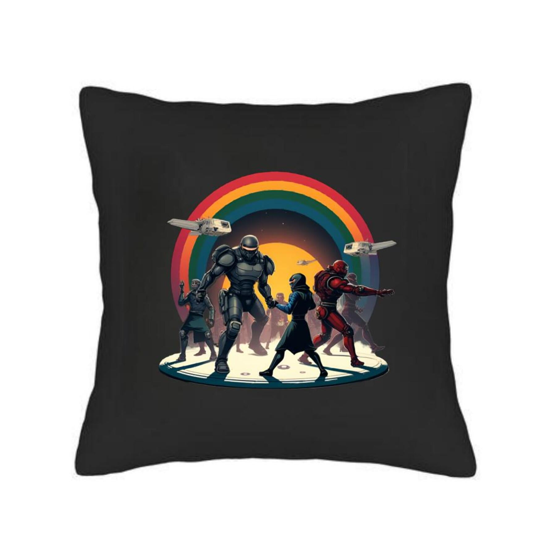 Futuristic Retro Comic Book Style Throw Pillow Covers 18x18 Set of 2 ...
