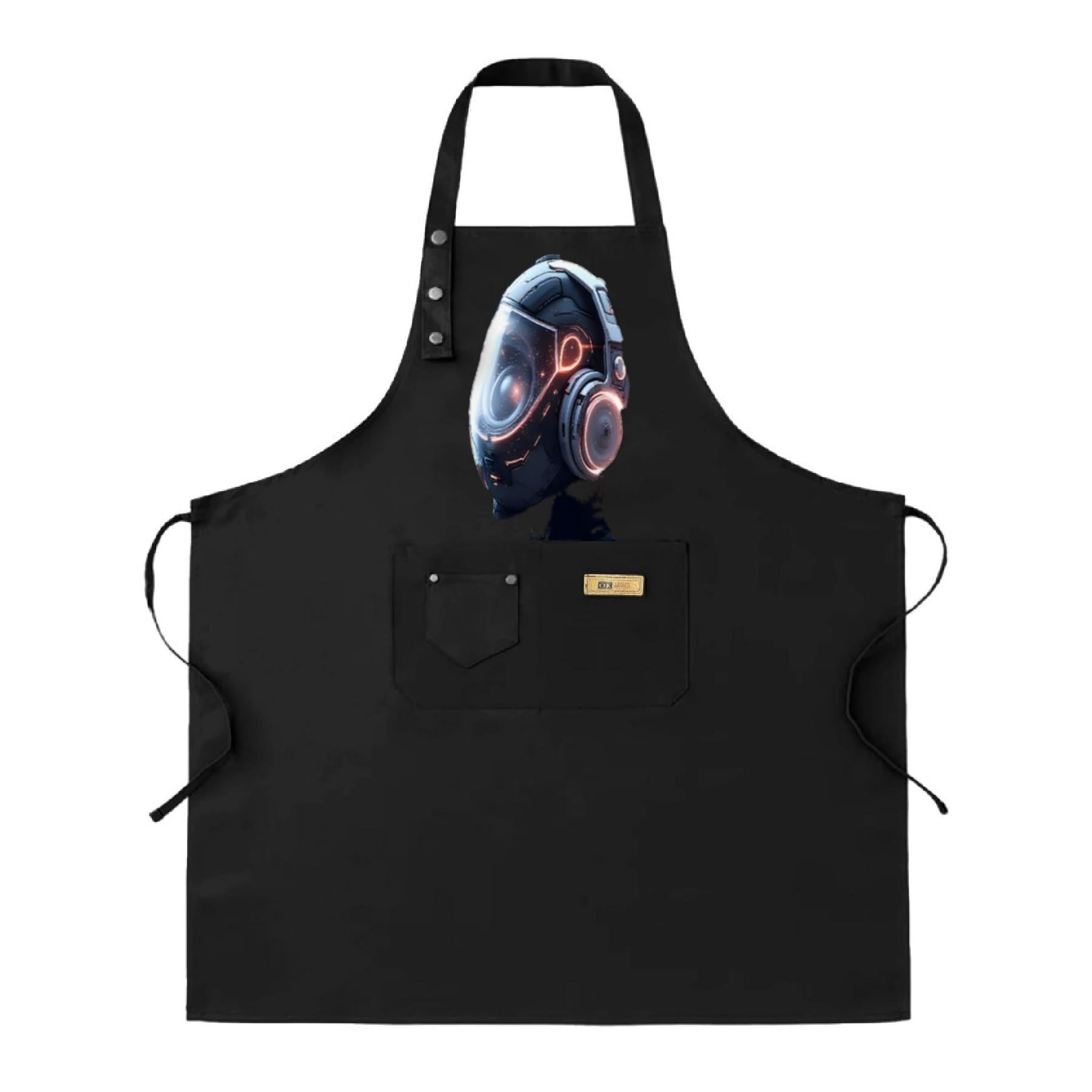 Futuristic Robot Head Design Apron - 2 Pack Adjustable Bib Aprons with ...