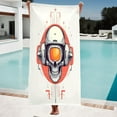 Futuristic Skull Design Beach Towel - Stylish Bath & Pool Towel with ...