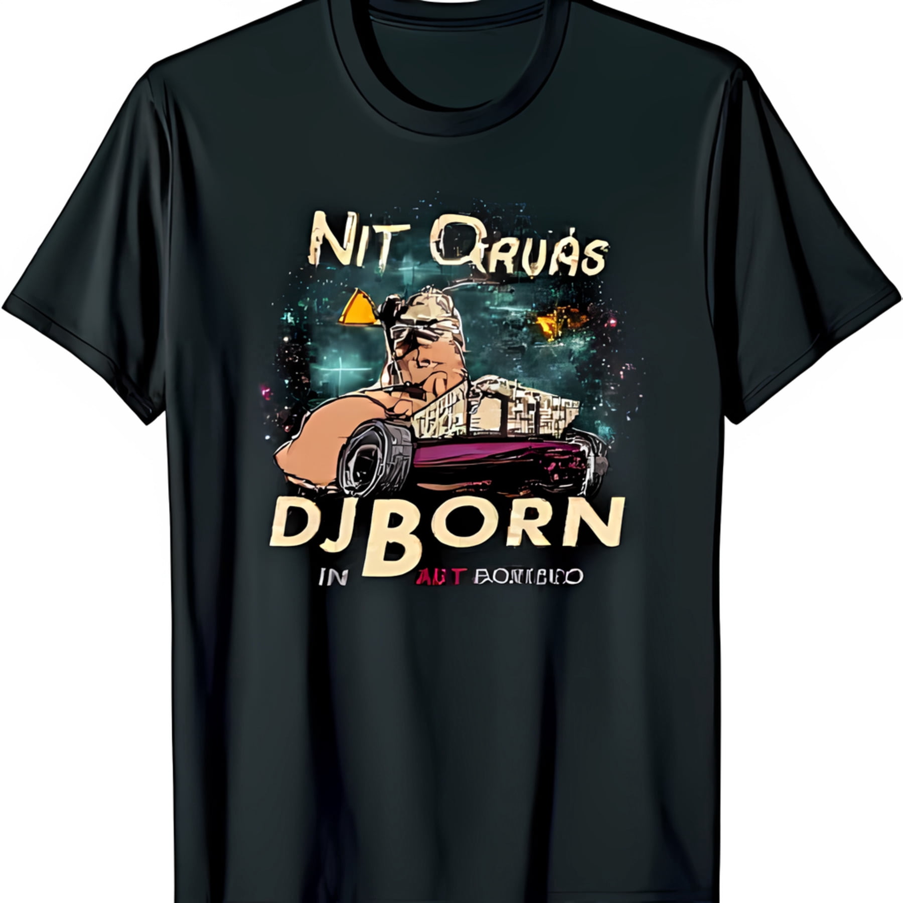 Futuristic Spaceship Car T-Shirt Design with NIT ORUÁS & DJBORN ...
