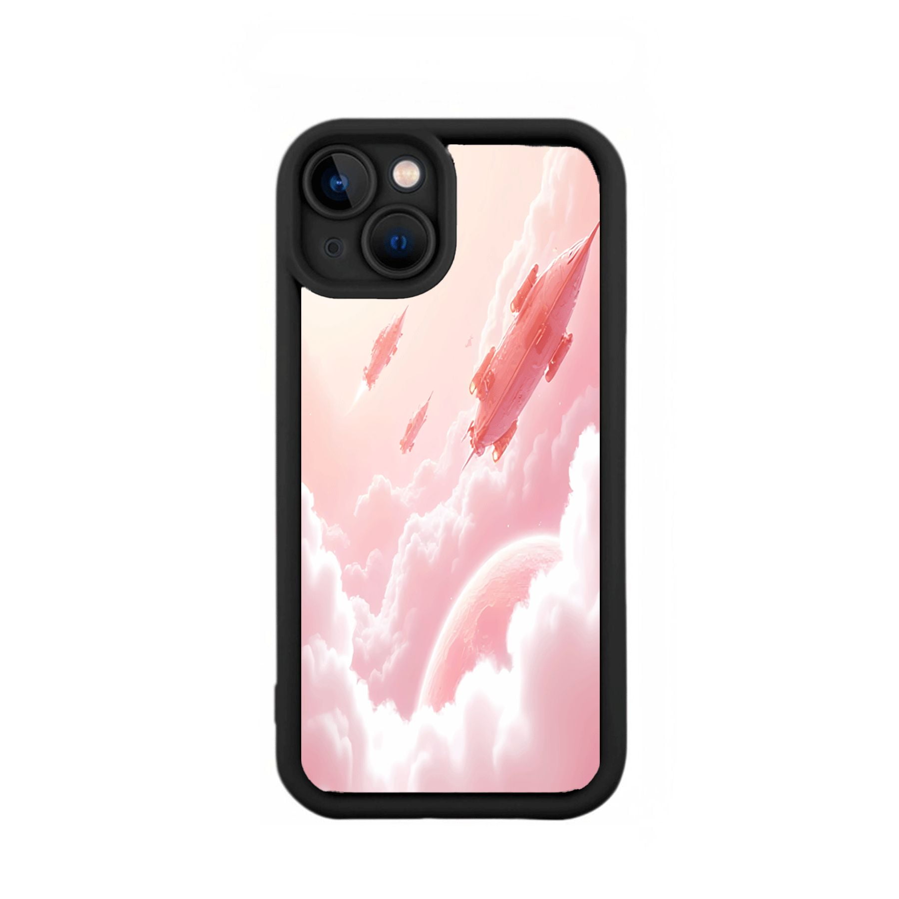Futuristic Spaceship Design iPhone 15 Case - Lightweight Yellowing ...