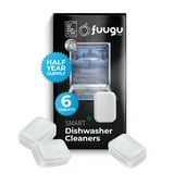 Fuugu Dishwasher Cleaner Tablets, 6-Month Supply, Lemon Scent ...