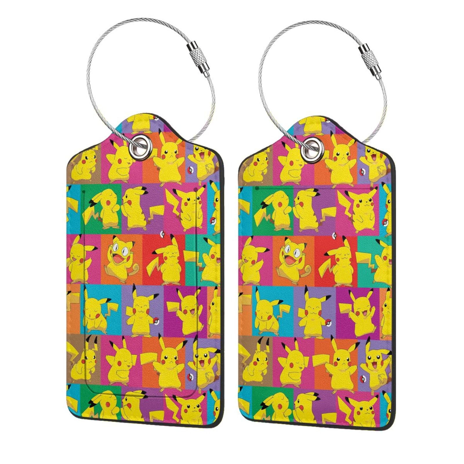 Fuuny Pokemon-Pikachu Luggage Tags for Suitcases Travel ID ...