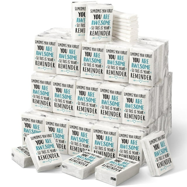 Fuutreo 120 Pack Facial STF9 Tissue Packs 3 Ply Pocket Tissue Travel ...