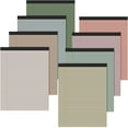 Fuutreo 8 Pcs 8.5'' x 11'' Colored Legal Pad Writing Pads Wide Ruled 50 ...