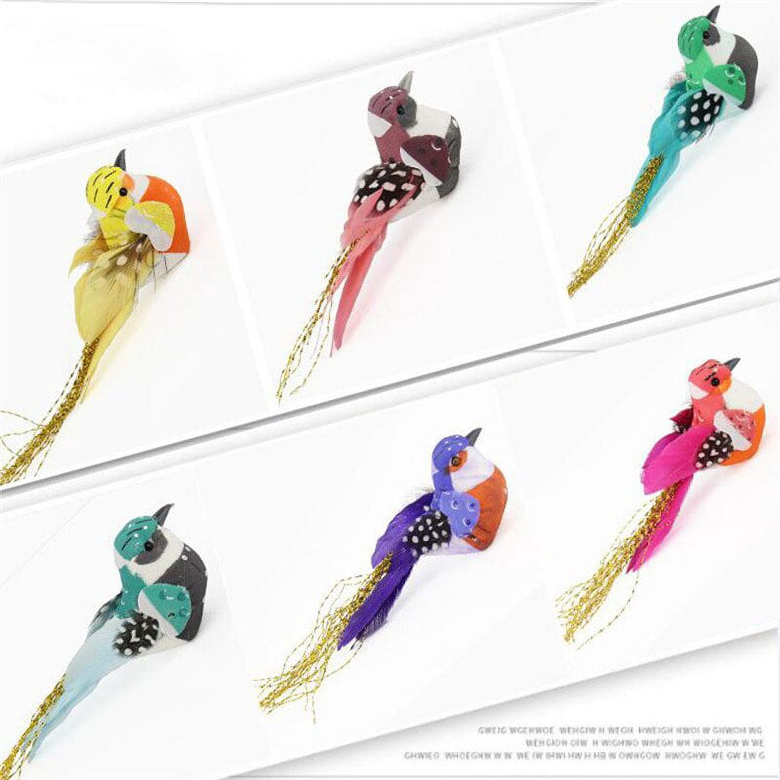 Fuwaxung 1PCS/2PCS Artificial Birds Fake Foam Animal Simulation Feather ...