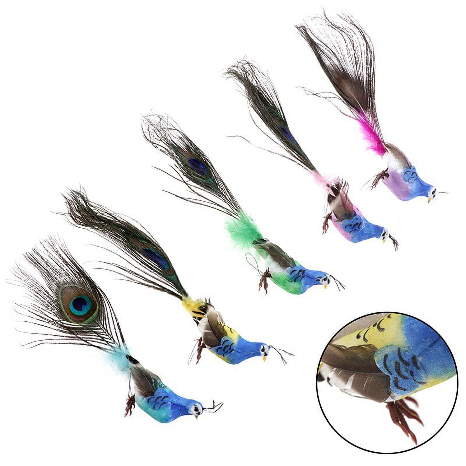 Fuwaxung 1PCS/2PCS Artificial Birds Fake Foam Animal Simulation Feather ...