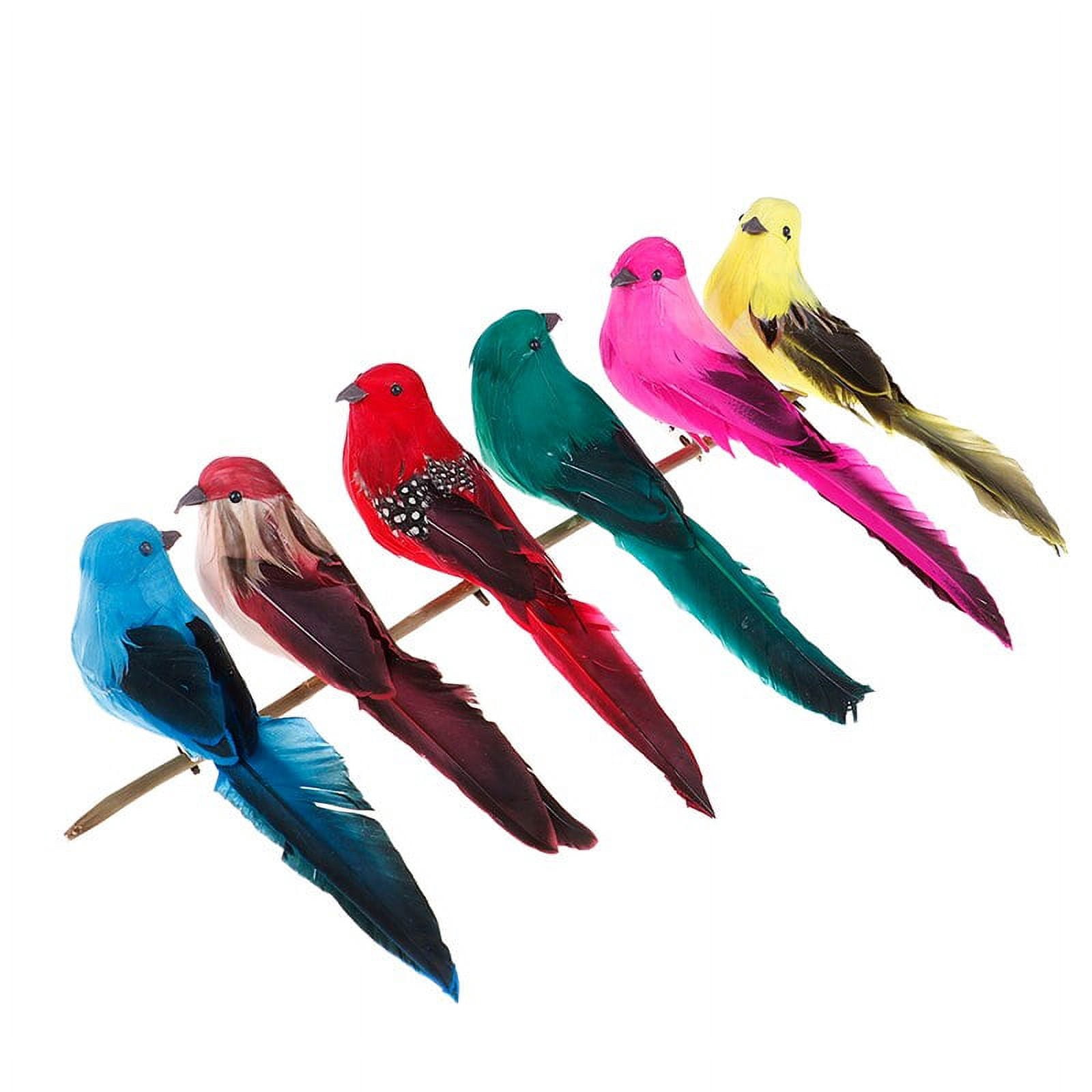 Fuwaxung 1PCS/2PCS Artificial Birds Fake Foam Animal Simulation Feather ...