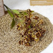 Admired By Nature 14 Stems Artificial Cattail Wheat Fall Harvest Mix ...