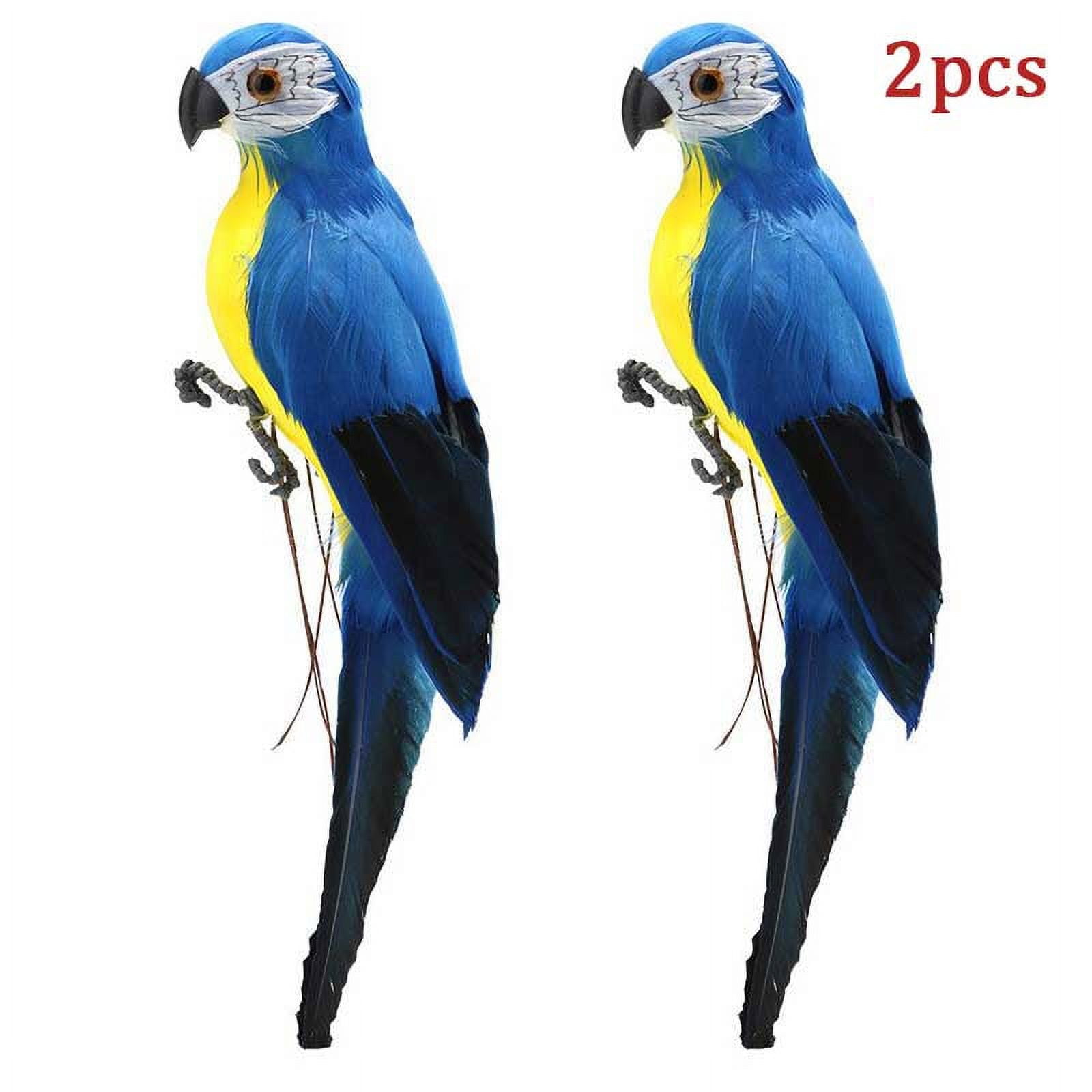 Fuwaxung Handmade Foam Feather Artificial Parrot Imitation Bird Model ...
