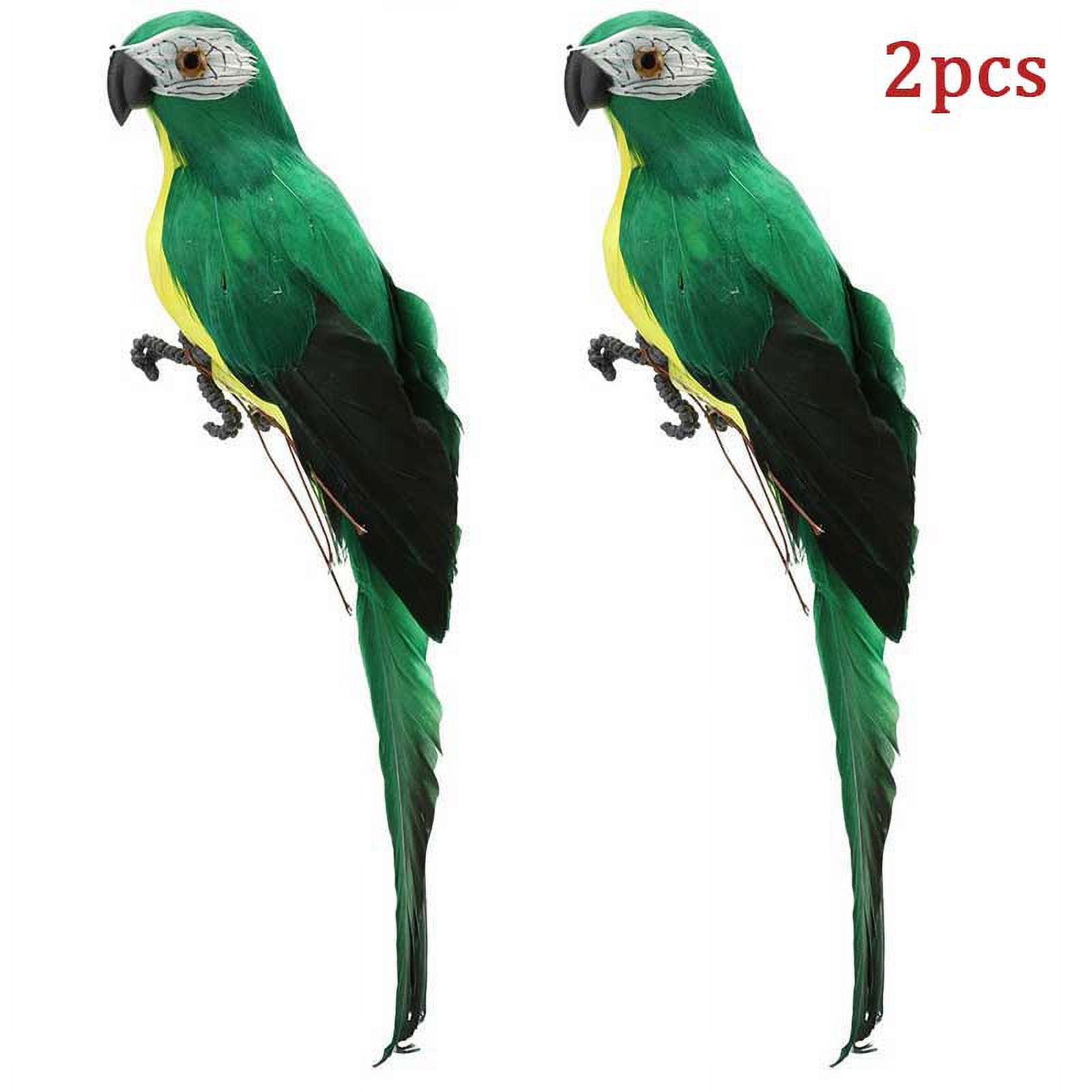 Fuwaxung Handmade Foam Feather Artificial Parrot Imitation Bird Model ...