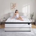 Fuxilai Queen Size Mattress, 10 Inch Hybrid Memory Foam Queen Mattress ...