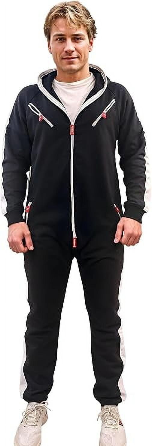 Fuxion Adult Onesies for Men - Unisex Adult Onesie Fleece Hooded ...
