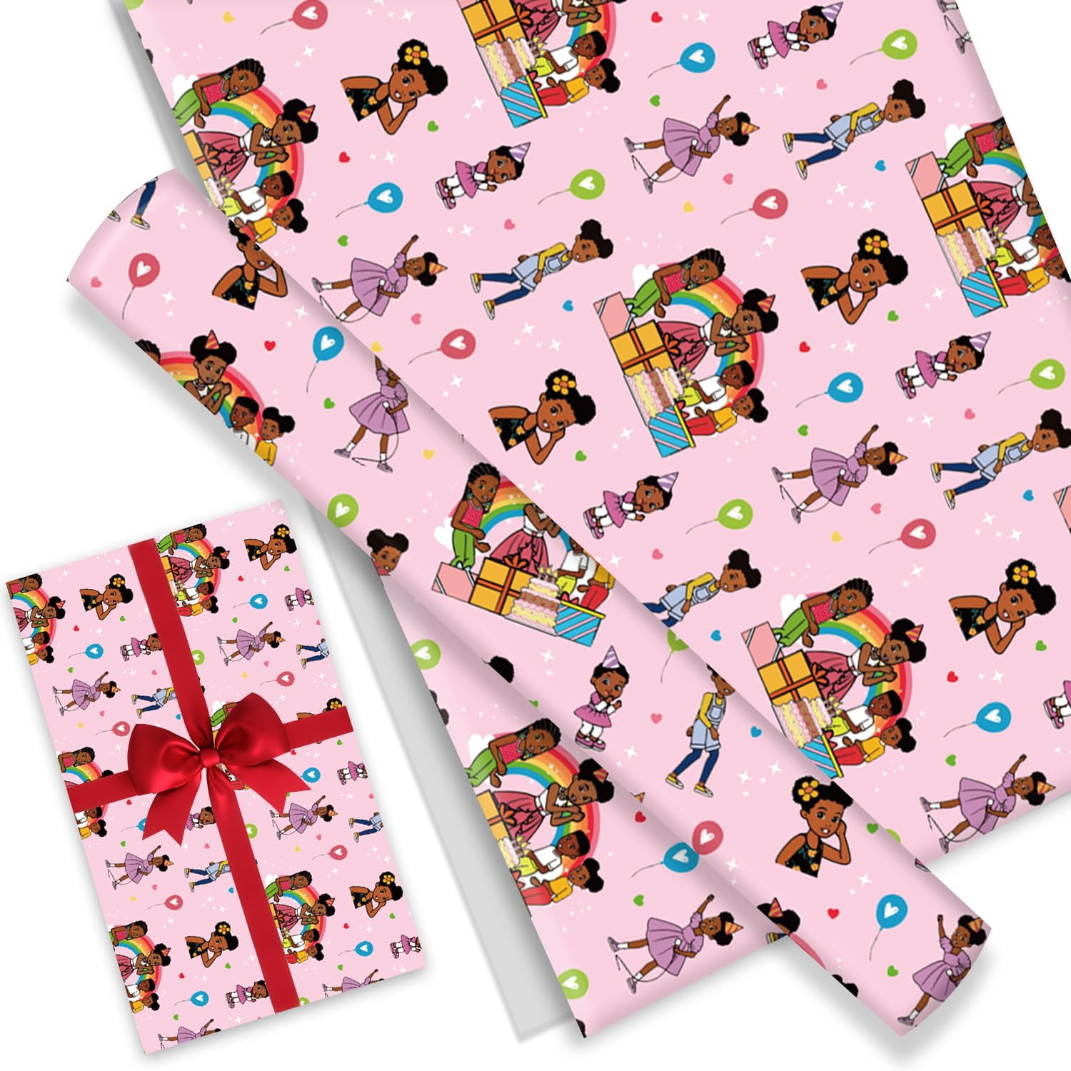 Fuyhiuous 4Pack Gracies Gift Wrapping Paper AIS1 20" x 30" Kraft Paper ...