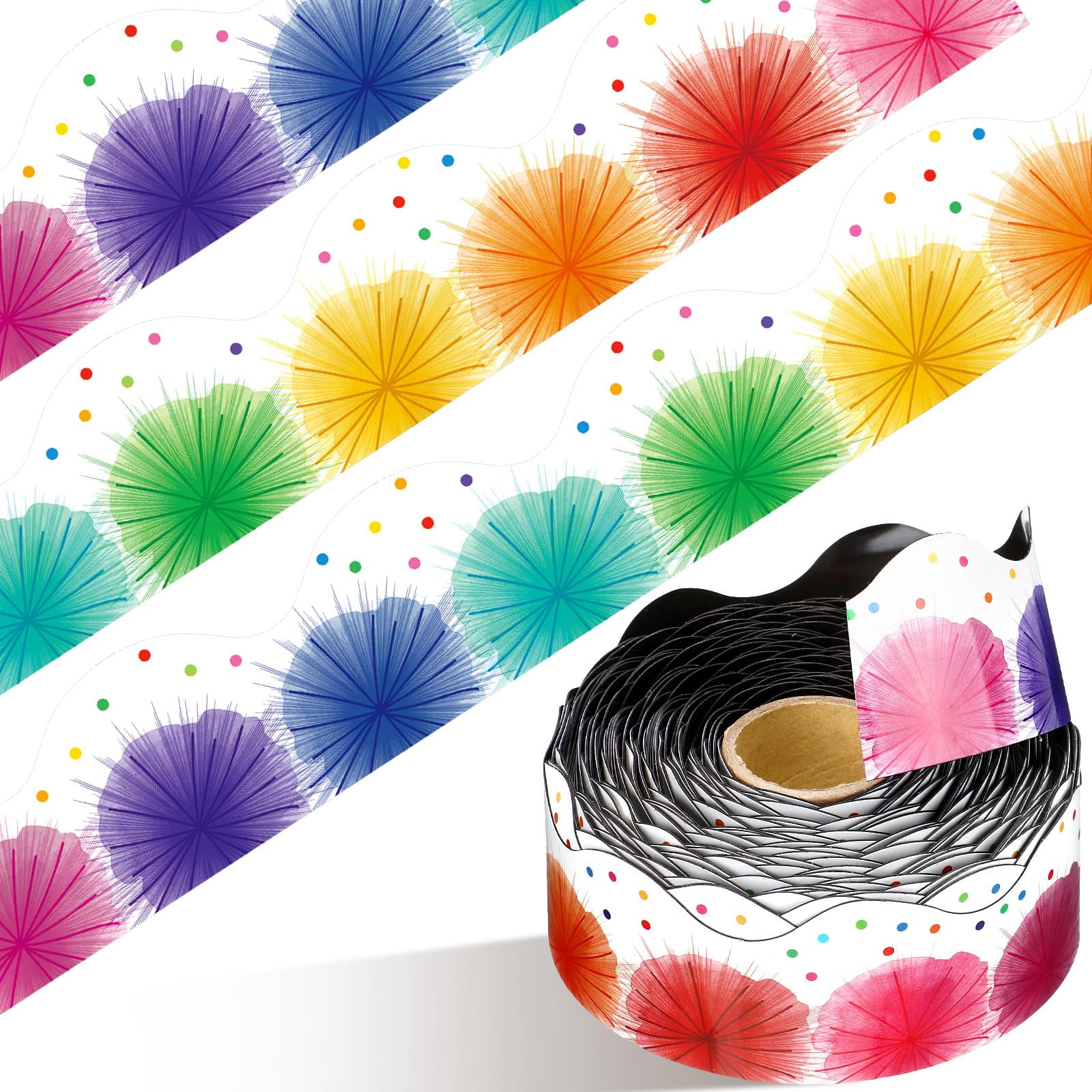 Fuyoooo 49 ft Magnetic Borders for Classroom Bulletin Board Borders ...
