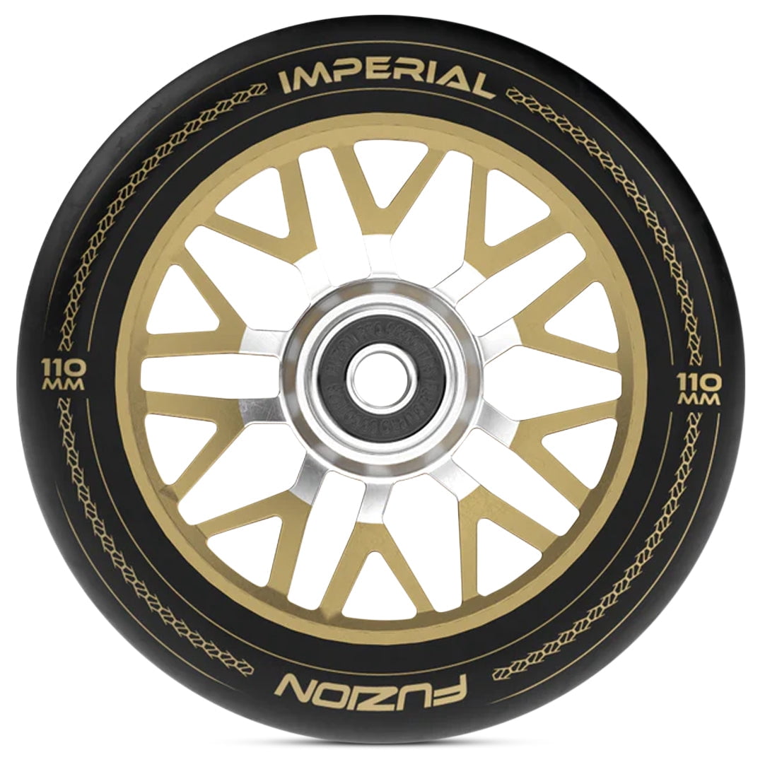 Fuzion Imperial Wheels Black and Gold - Walmart.com