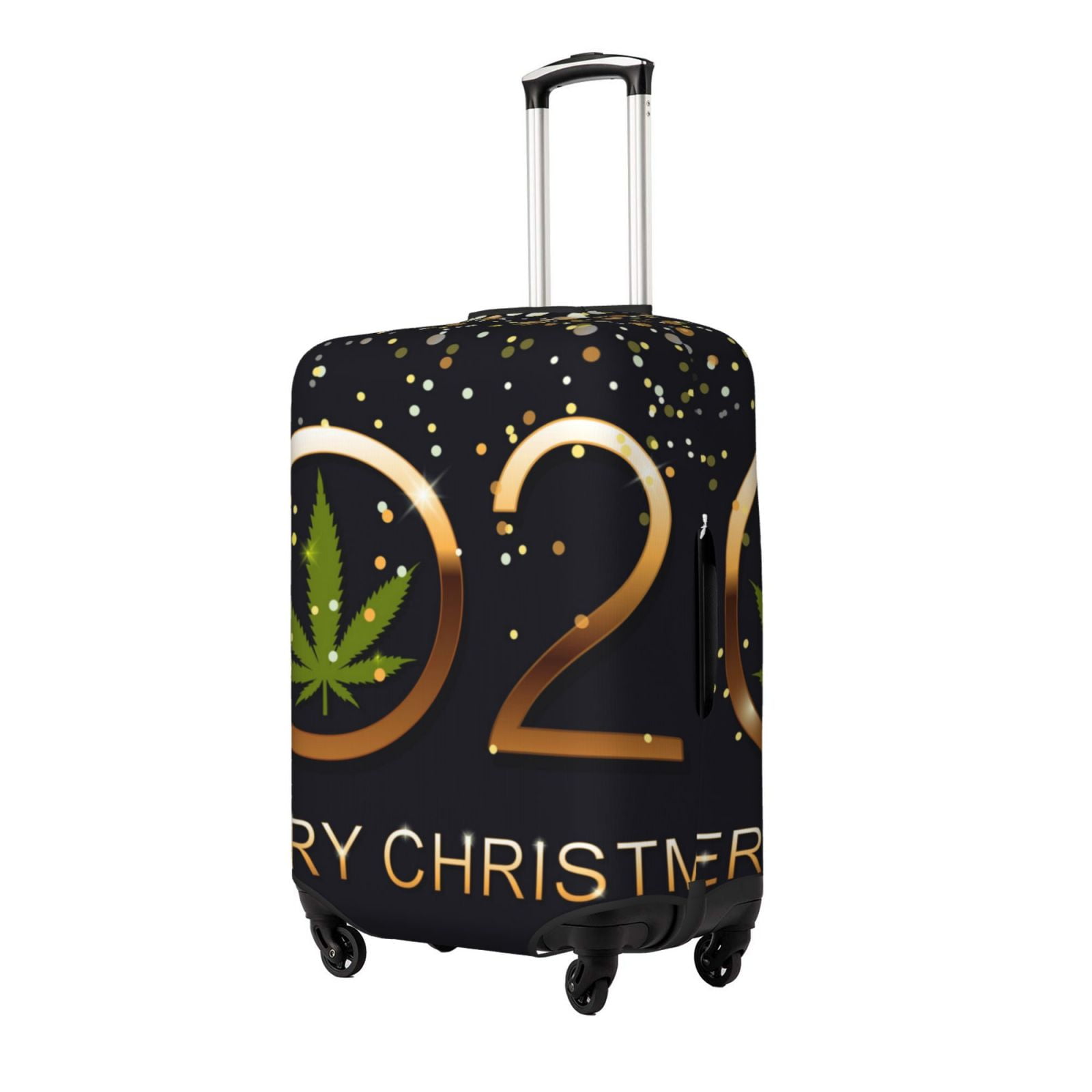 Fuzoiu 2025 And Merry Christmas Print Suitcase Cover,Washable Luggage ...