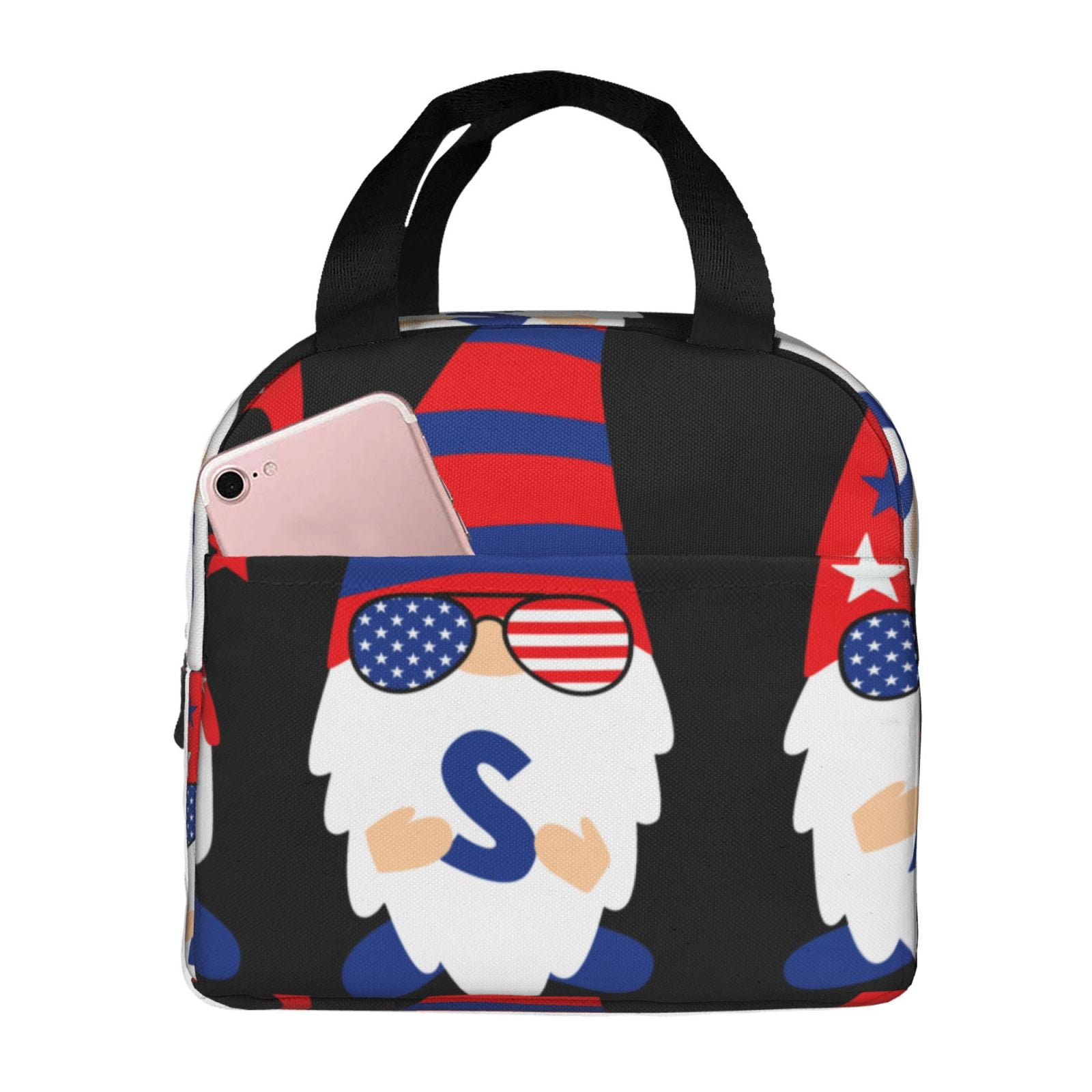 Fuzoiu 4th of July Gnomes Print Lunch Bag for Women & Men,Adult ...