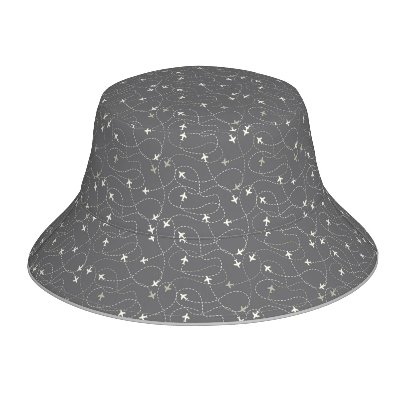 Fuzoiu Airplane Routes Around The World Print Reflective Bucket Hat ...