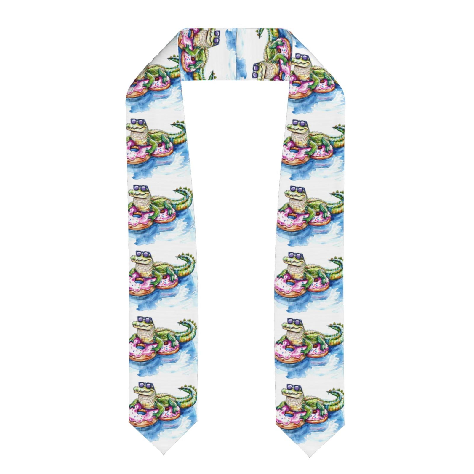 Fuzoiu Alligator Donut Pool Float Print Graduation Sash,Graduation ...