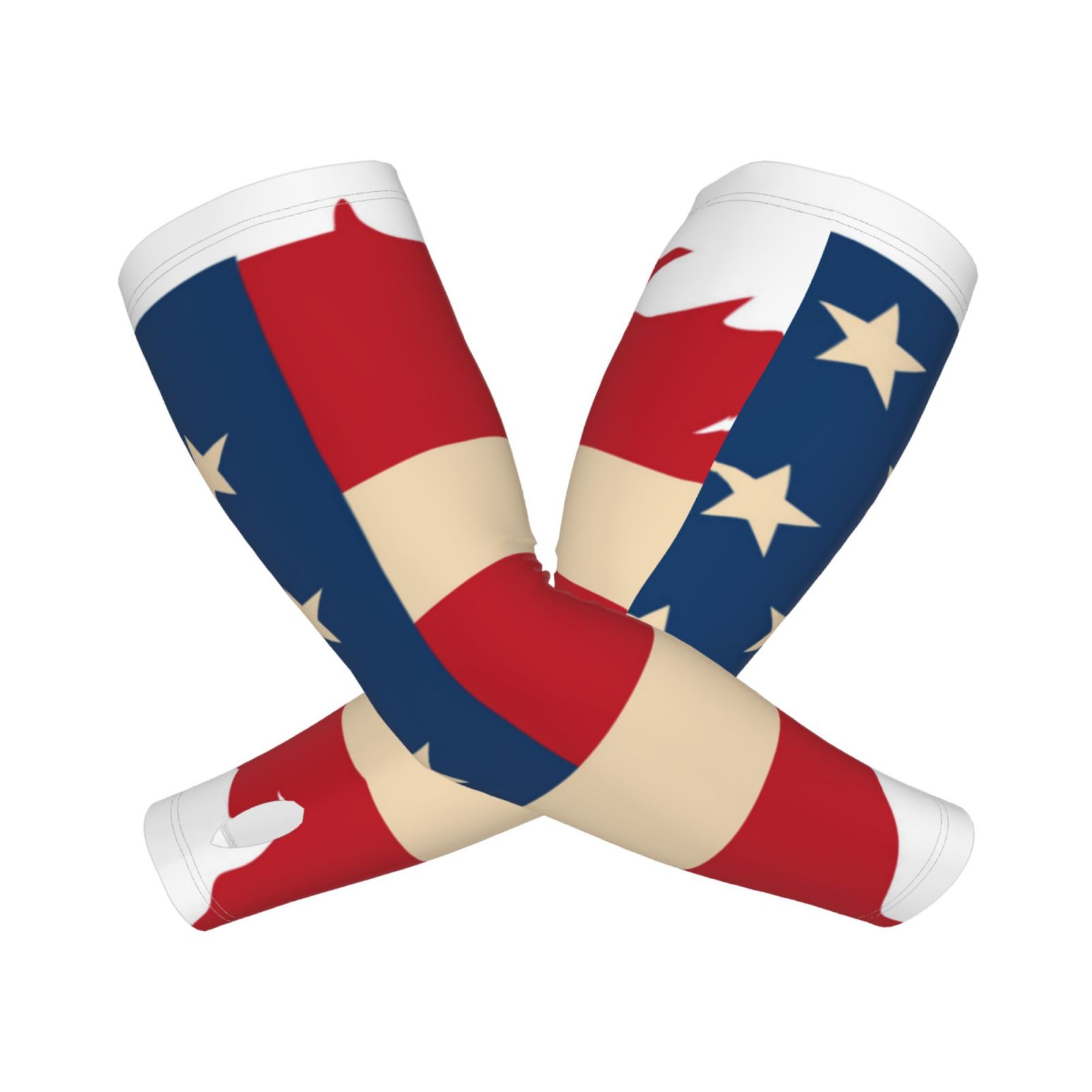 Fuzoiu American Flag Map Print Cooling Sleeves for Sun Protection,UV ...