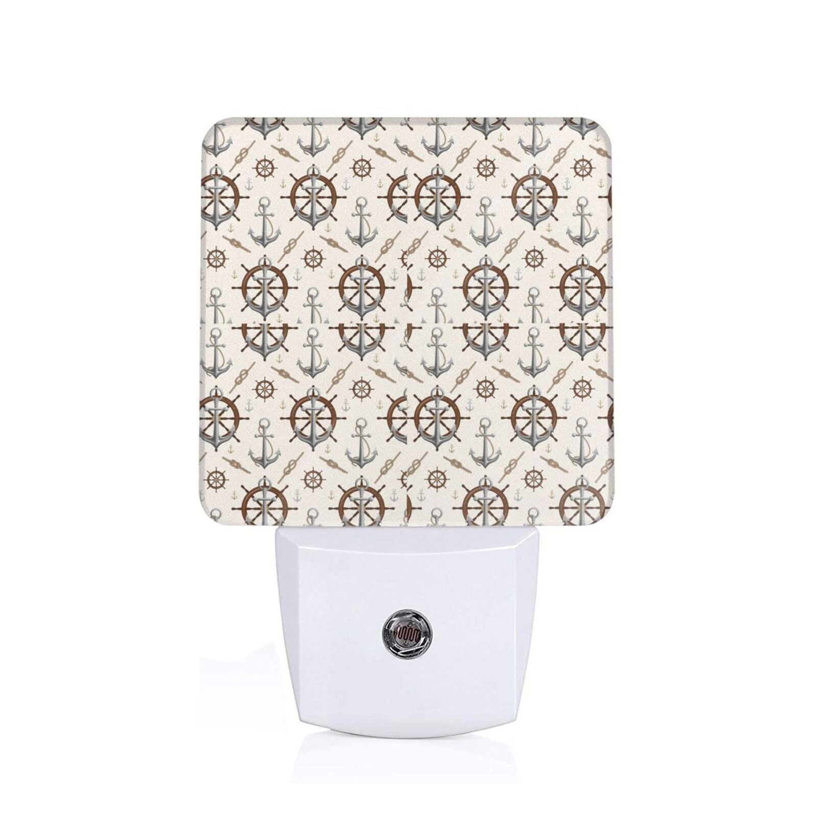 Fuzoiu Anchors with Rope Print Dusk to Dawn LED Night Light with Light ...