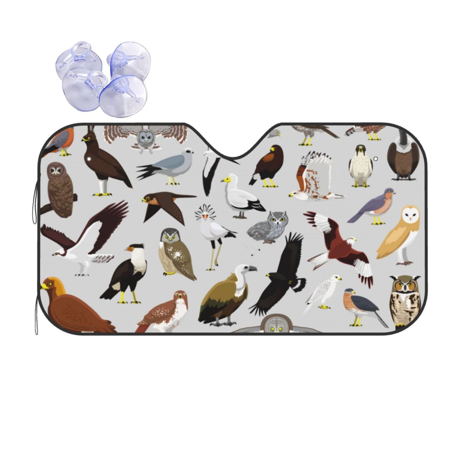 Fuzoiu Animal Bird Print Car Windshield Sun Shade,Block Uv Rays ...