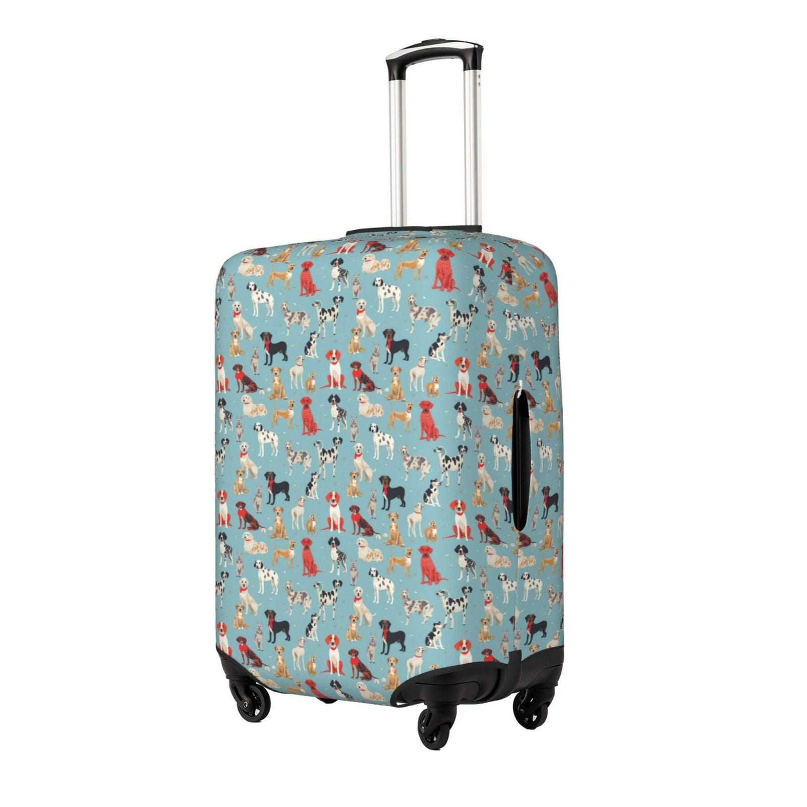 Fuzoiu Animal Dog Print Suitcase Cover,Washable Luggage Covers for ...