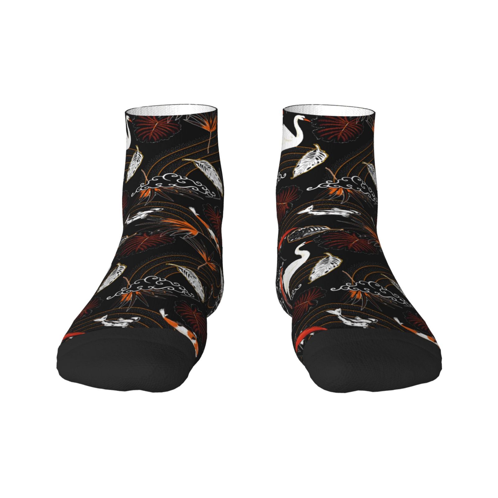 Fuzoiu Animal Koi Fish Print Adult Socks, Crew Moisture-wicking Socks ...