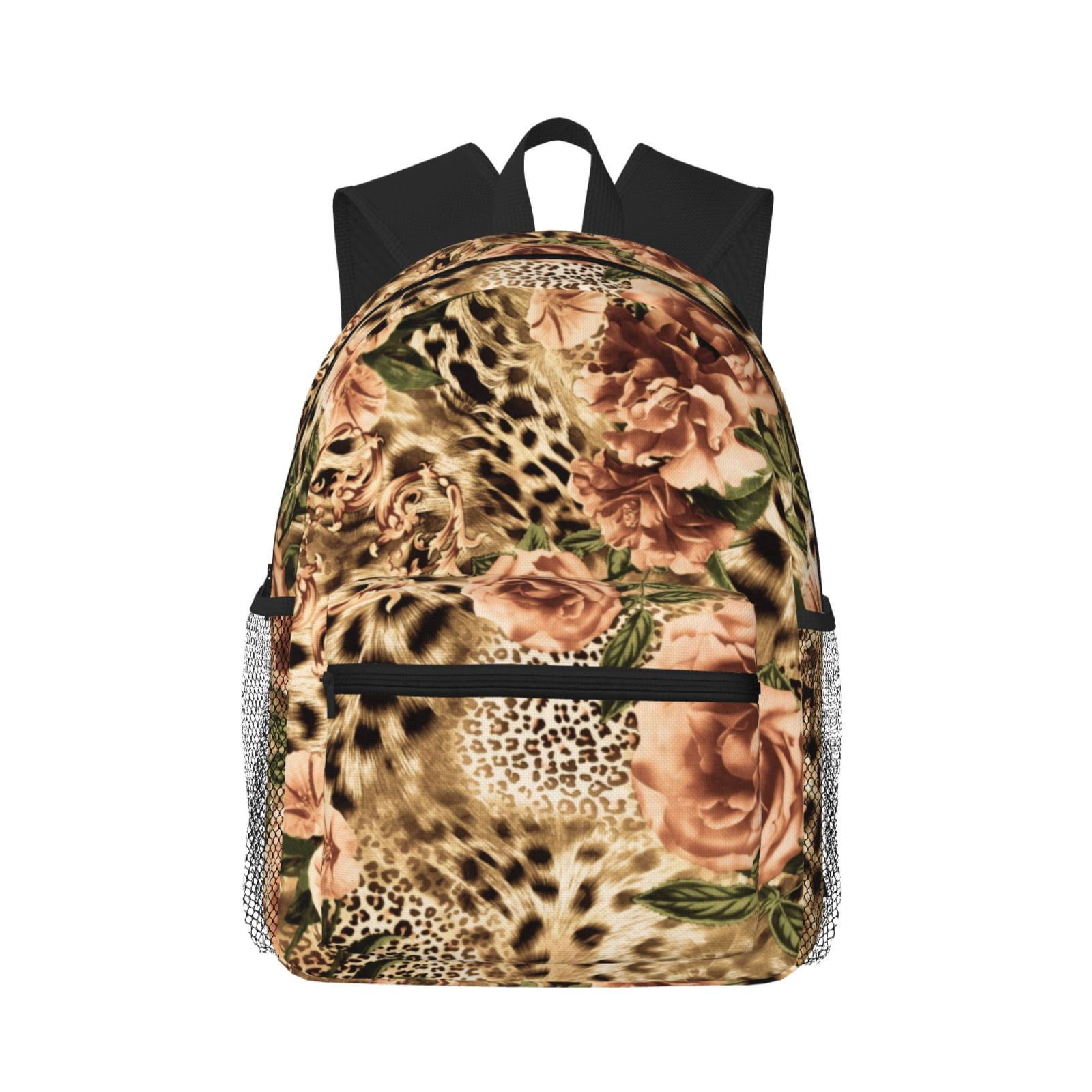 Fuzoiu Animal Leopard Print School Backpack for Teens,Large Bookbag ...