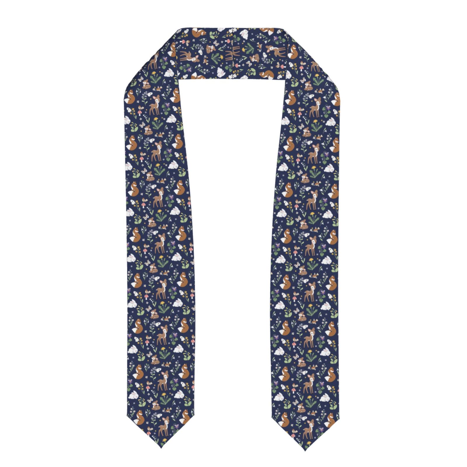 Fuzoiu Animals And Wildflowers Print Graduation Sash,Graduation Stole ...
