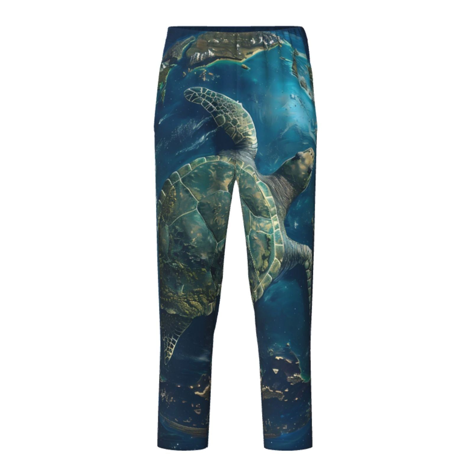 Fuzoiu Artistic Turtle Earth Print Teenagers' Pajama Pants,Lounge Pants ...