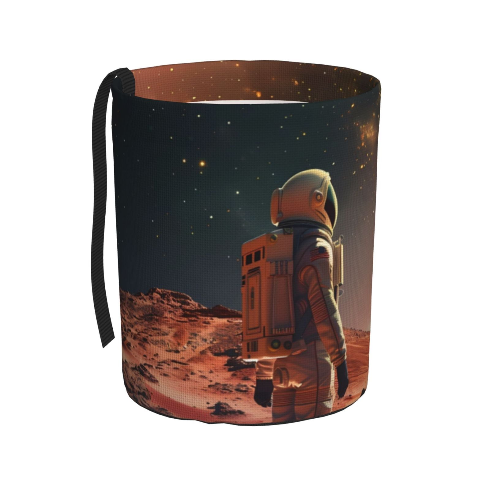 Fuzoiu Astronaut On Mars A Print Car Trash Can,Leakproof Car Trash Can ...